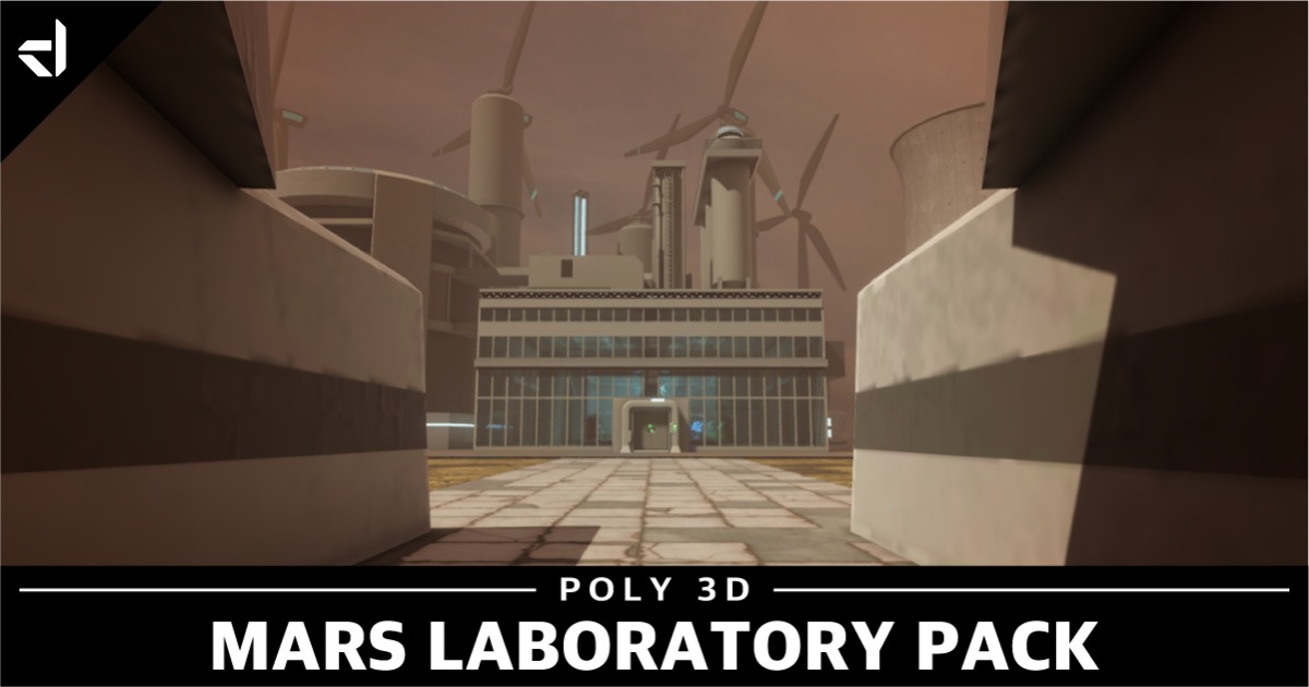POLY 3D Mars Laboratory Sci-Fi Science Room by Ducogen Art | 3D Props | Unity Asset Store