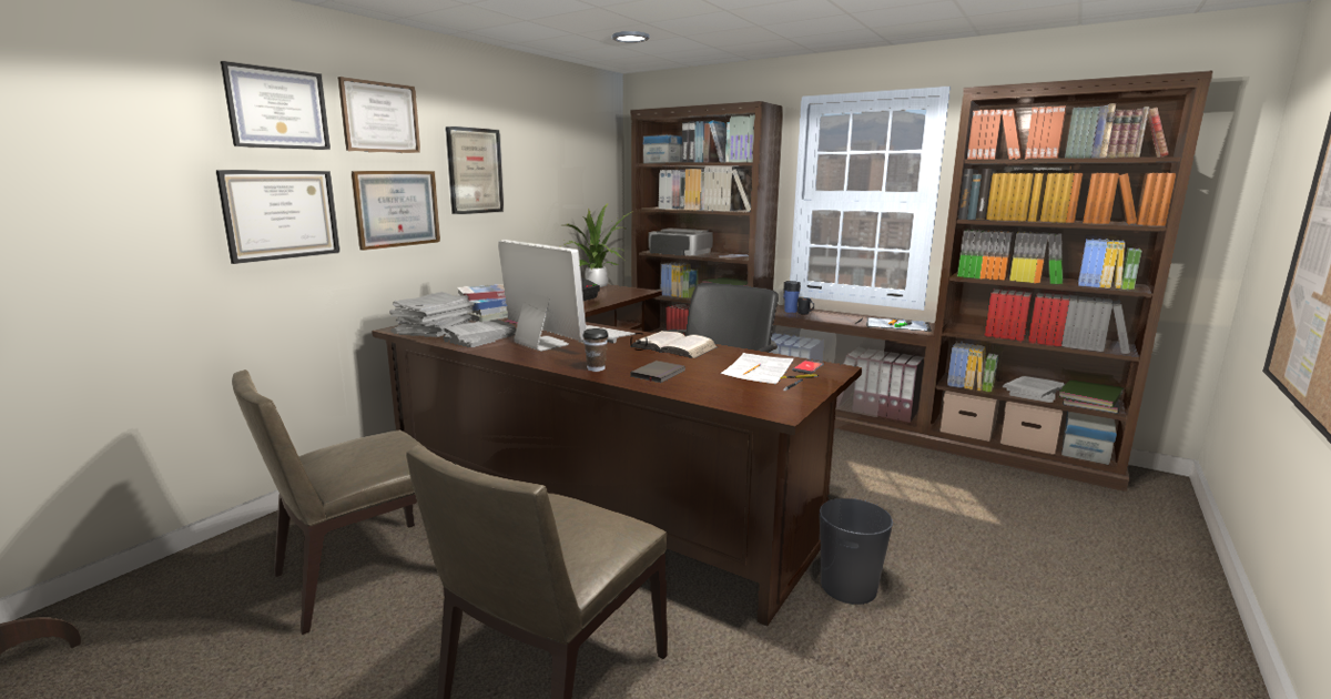 Professor Room | 3D Interior | Unity Asset Store