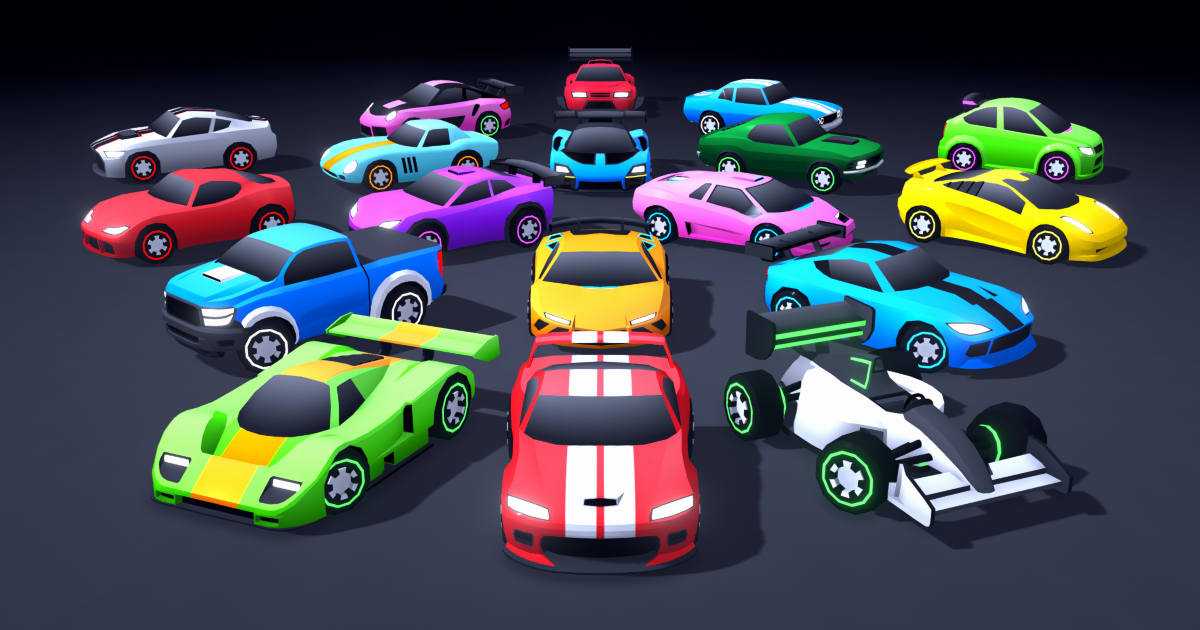 TURBO: Cartoon Racing Cars | 3D Land | Unity Asset Store