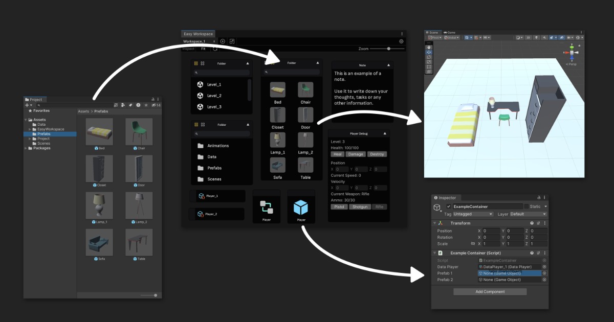 Easy Workspace | Utilities Tools | Unity Asset Store