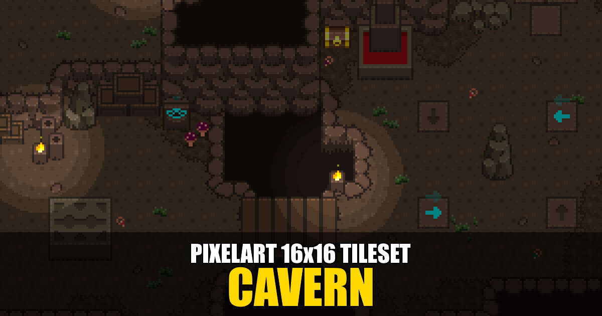 2D TopDown Cavern Tileset - Rogue Adventure | 2D Environments | Unity ...