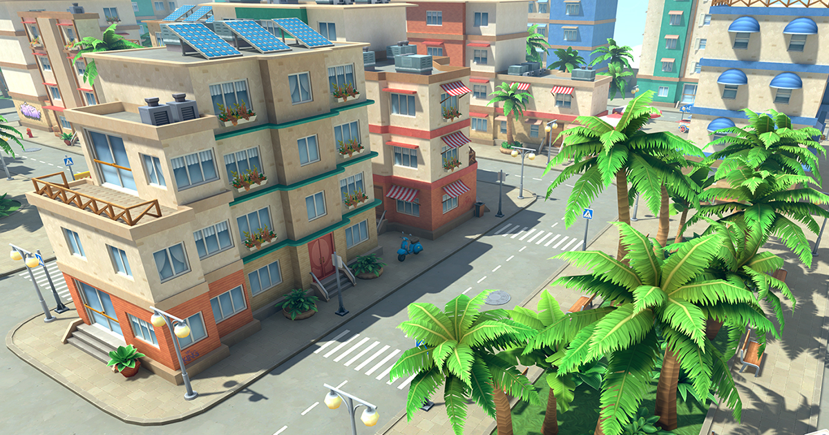 Modular Resort Town | 3D Urban | Unity Asset Store