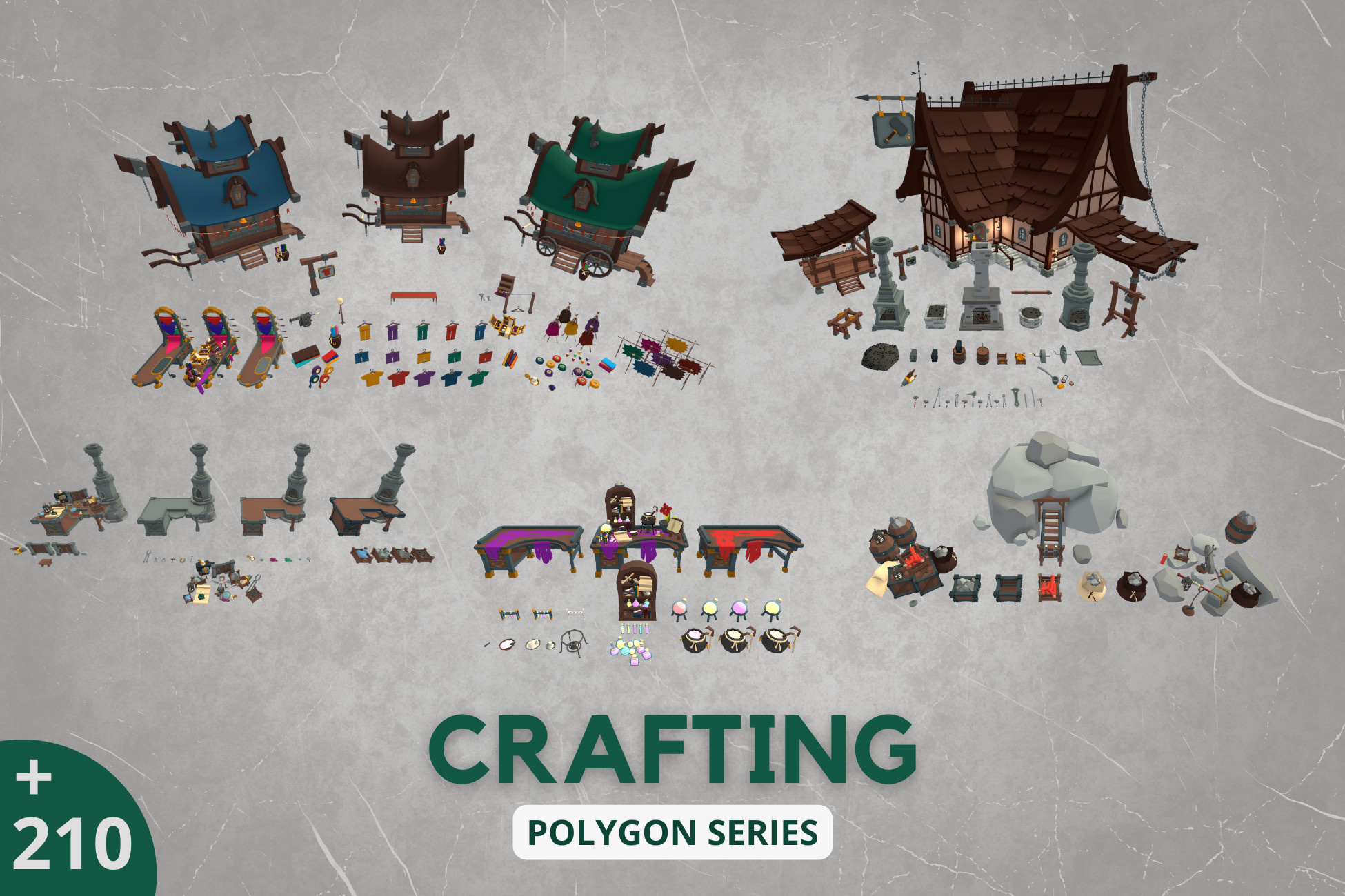 Fantasy Crafting Pack by Rutz | 3D Tools | Unity Asset Store
