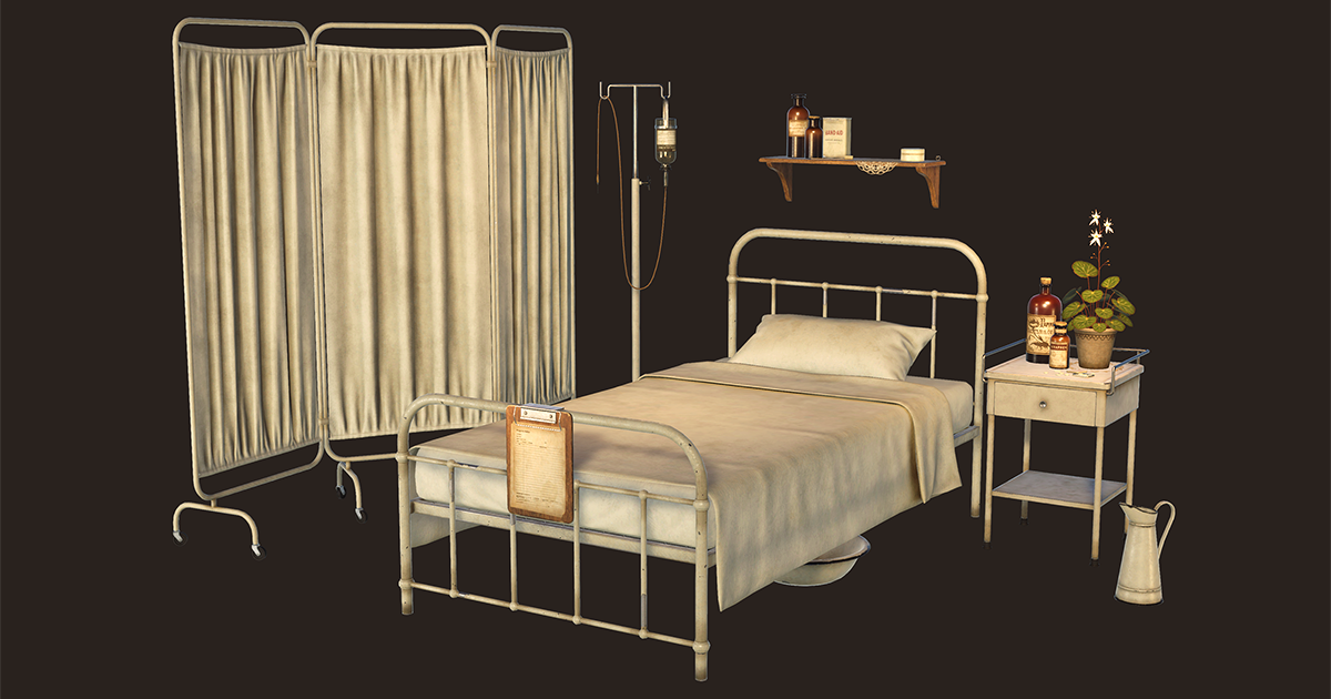 Victorian Hospital Props | 3D Furniture | Unity Asset Store