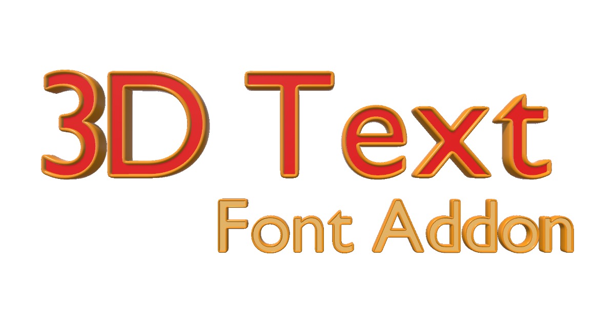 3D Text - Bordered Font Addon | 3D Props | Unity Asset Store