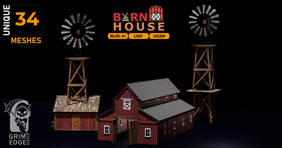 Barn House | 3D 소품 | Unity Asset Store