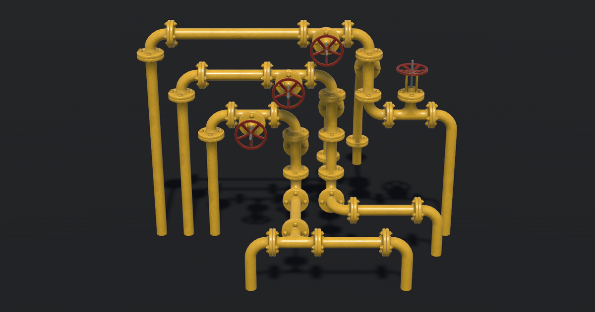 PBR Industrial Pipes Small | 3D Industrial | Unity Asset Store