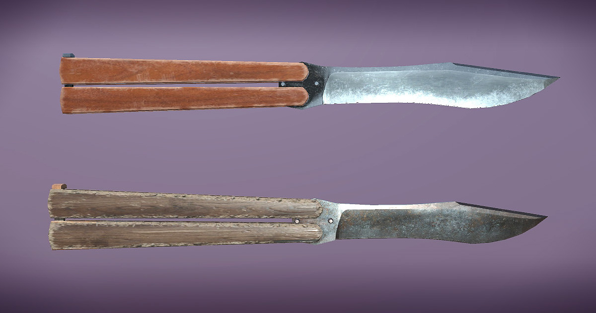 Balisong / Butterfly Knife | 3D Weapons | Unity Asset Store
