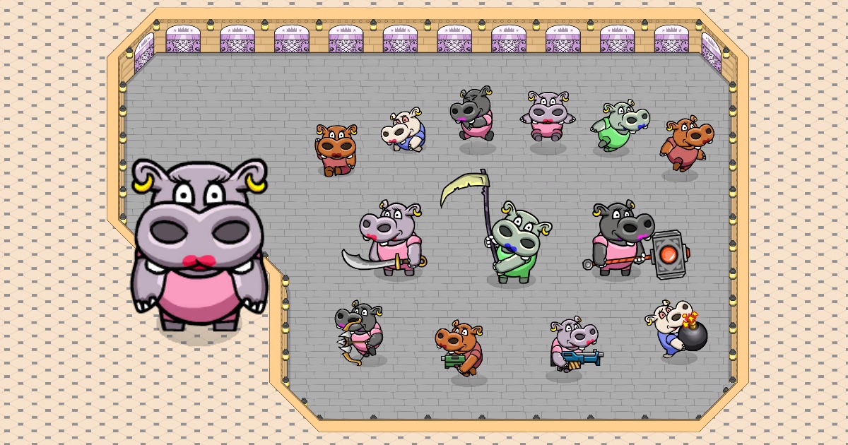 2D Character - Hippo | 2D Characters | Unity Asset Store