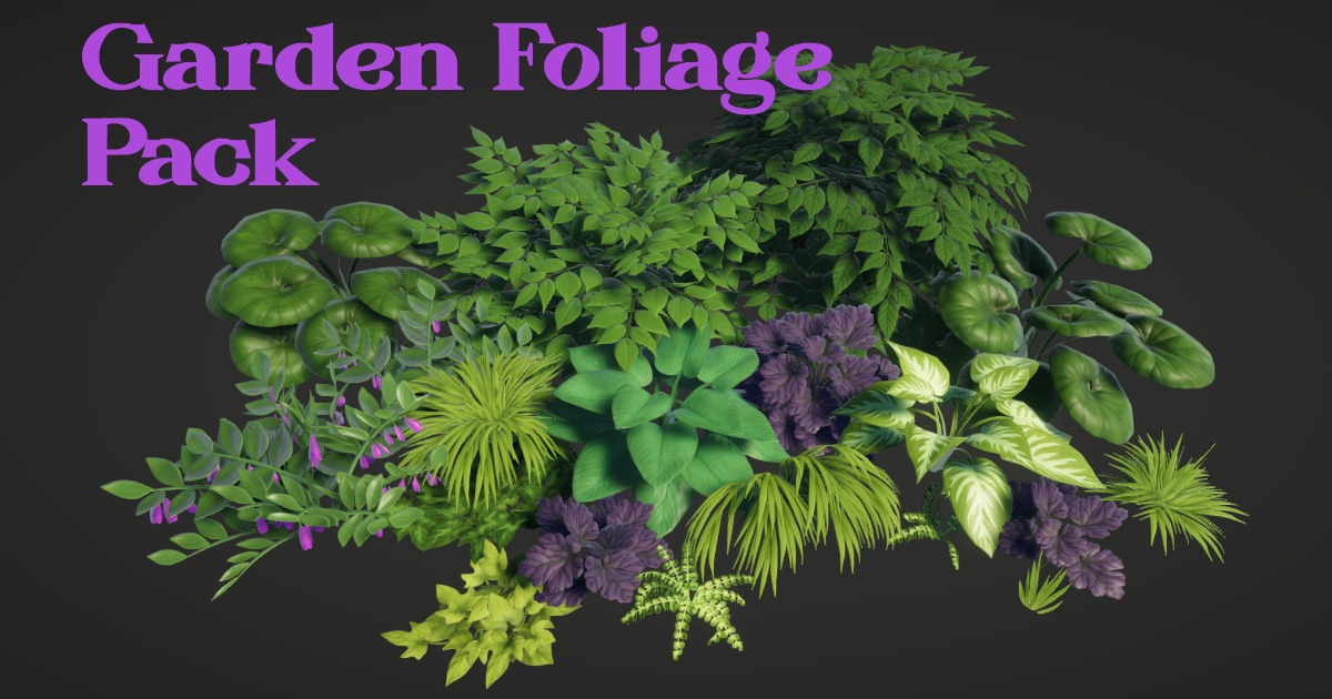 Garden Foliage Pack | 3D Plants | Unity Asset Store