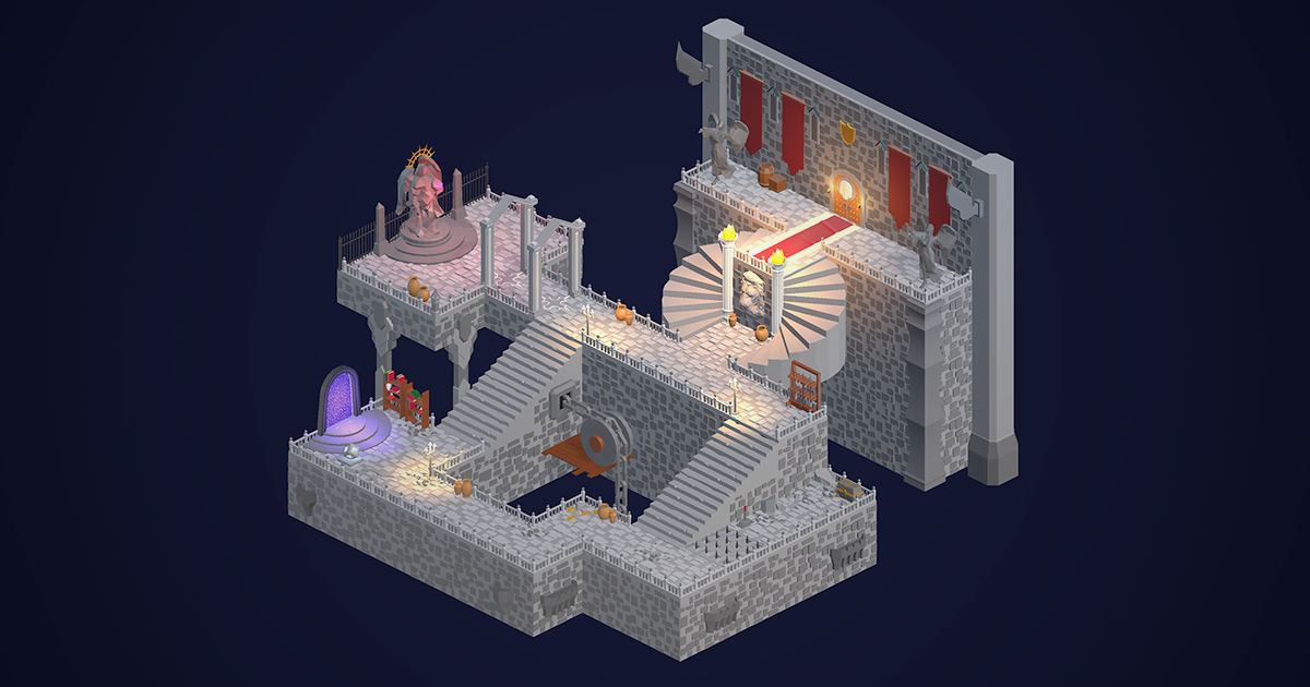 Low Poly Gothic Dungeon Pack - Polyworks | 3D Dungeons | Unity Asset Store