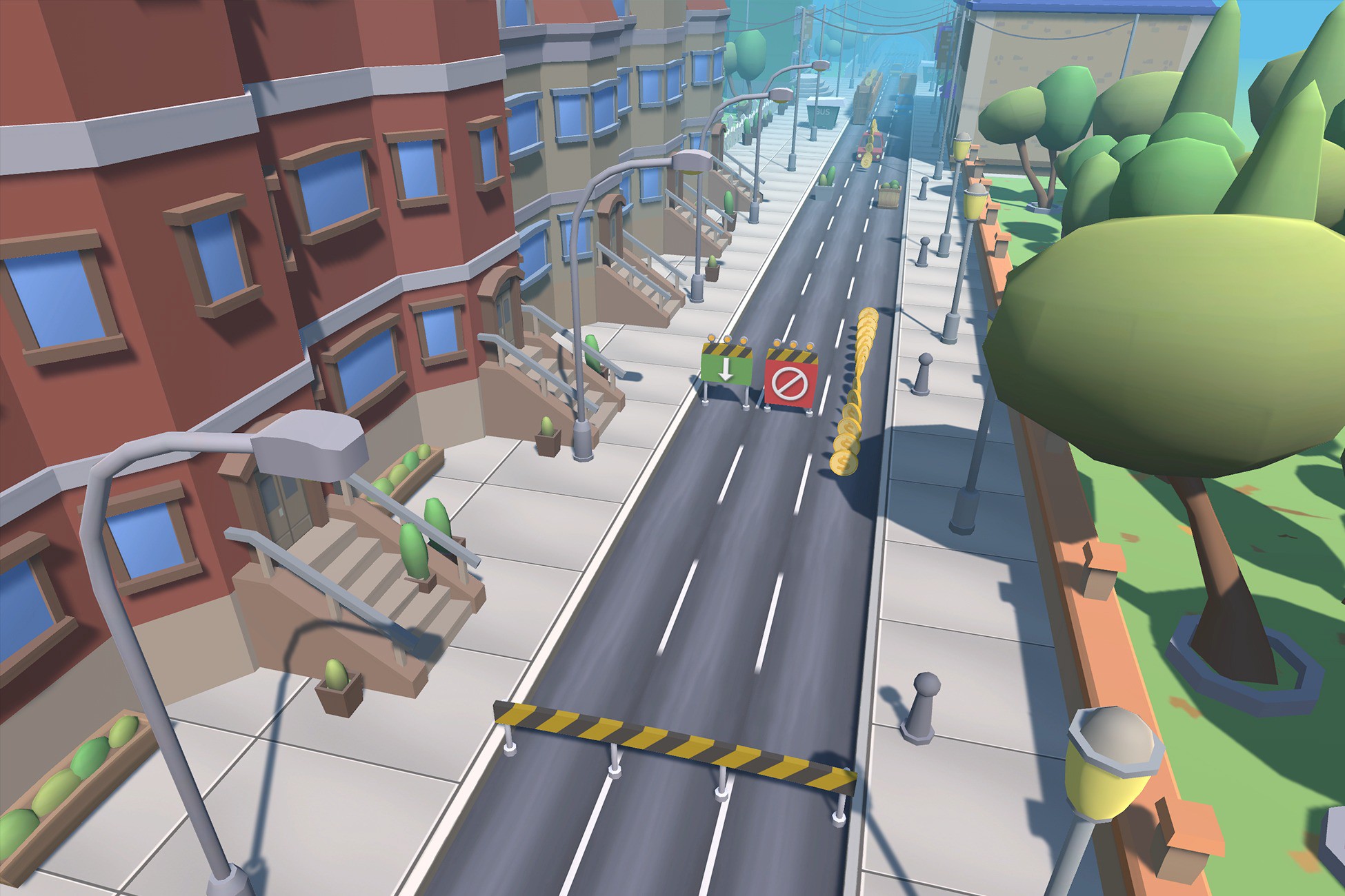 Toon Running Environment | 3D 도시 | Unity Asset Store