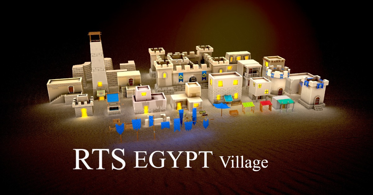 RTS_Egypt_Village | 3D Exterior | Unity Asset Store