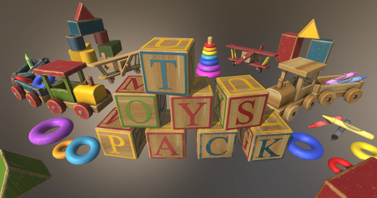 PBR Toys Pack | 3D Interior | Unity Asset Store