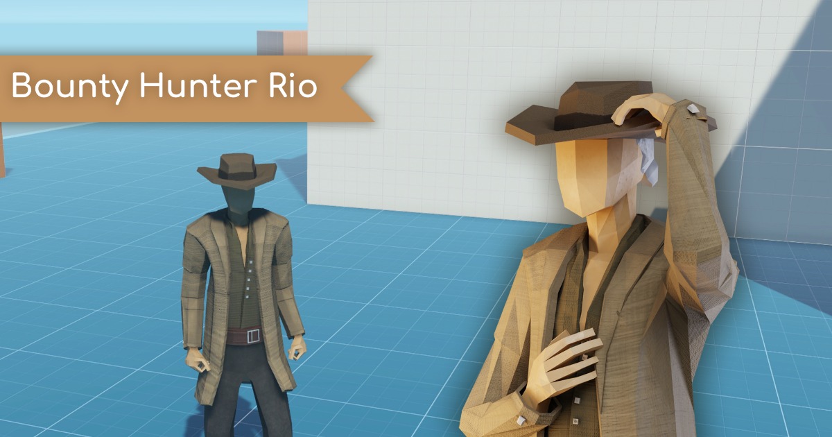Lowpoly BountyHunter RIO | 3D Humanoids | Unity Asset Store