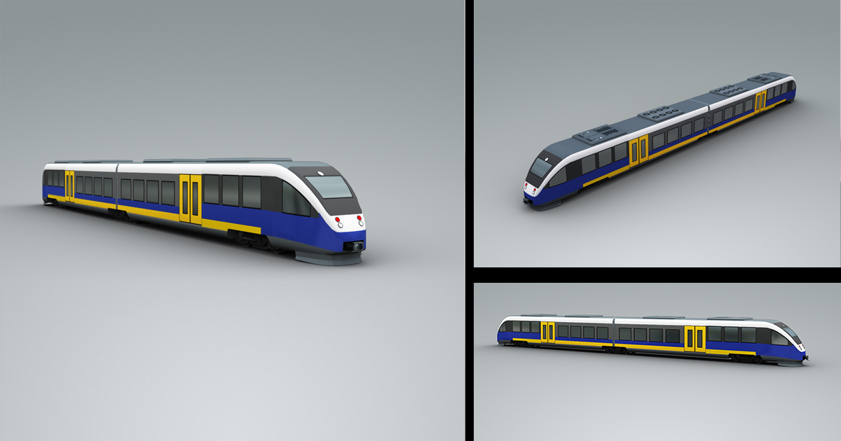 Lowpoly Train 4 | 3D Land | Unity Asset Store