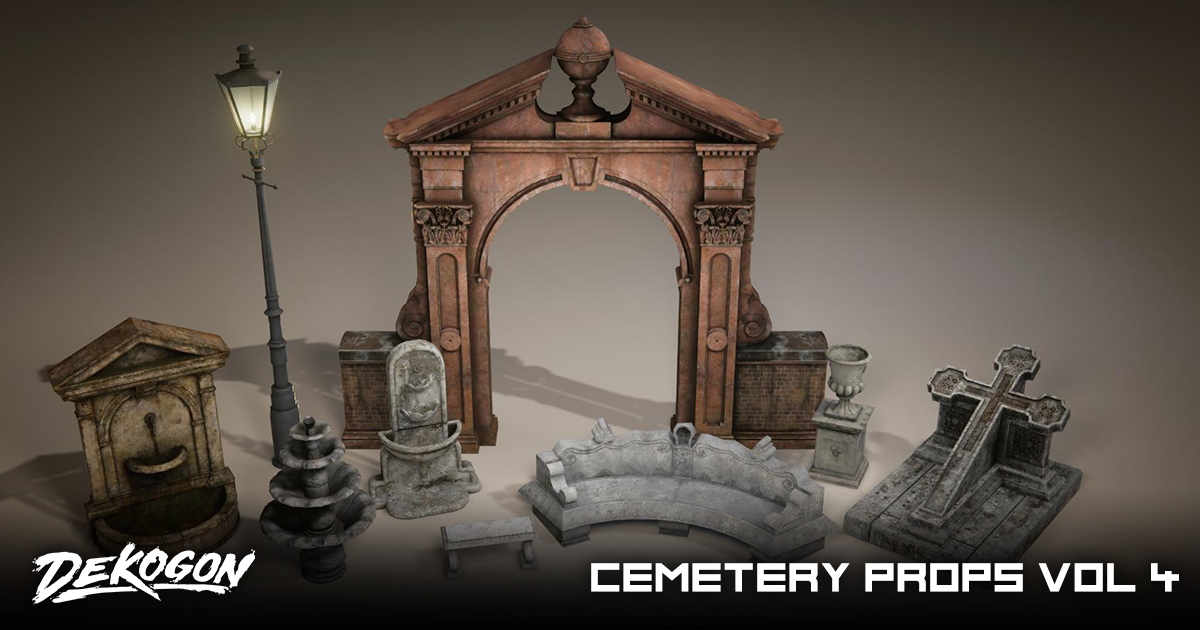 Cemetery - VOL.4 | 3D Props | Unity Asset Store