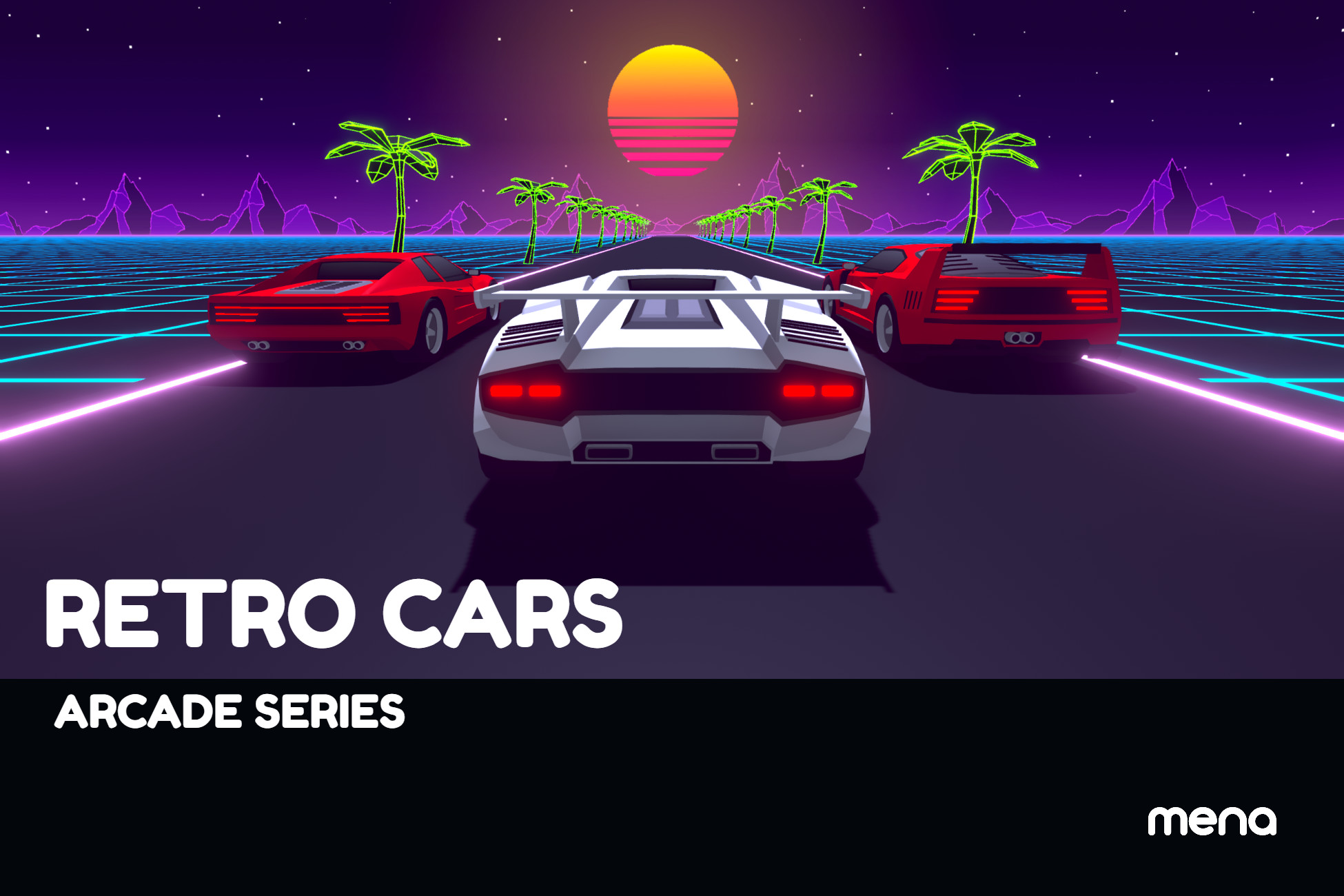 ARCADE: Retro Super Cars | 3D Land | Unity Asset Store