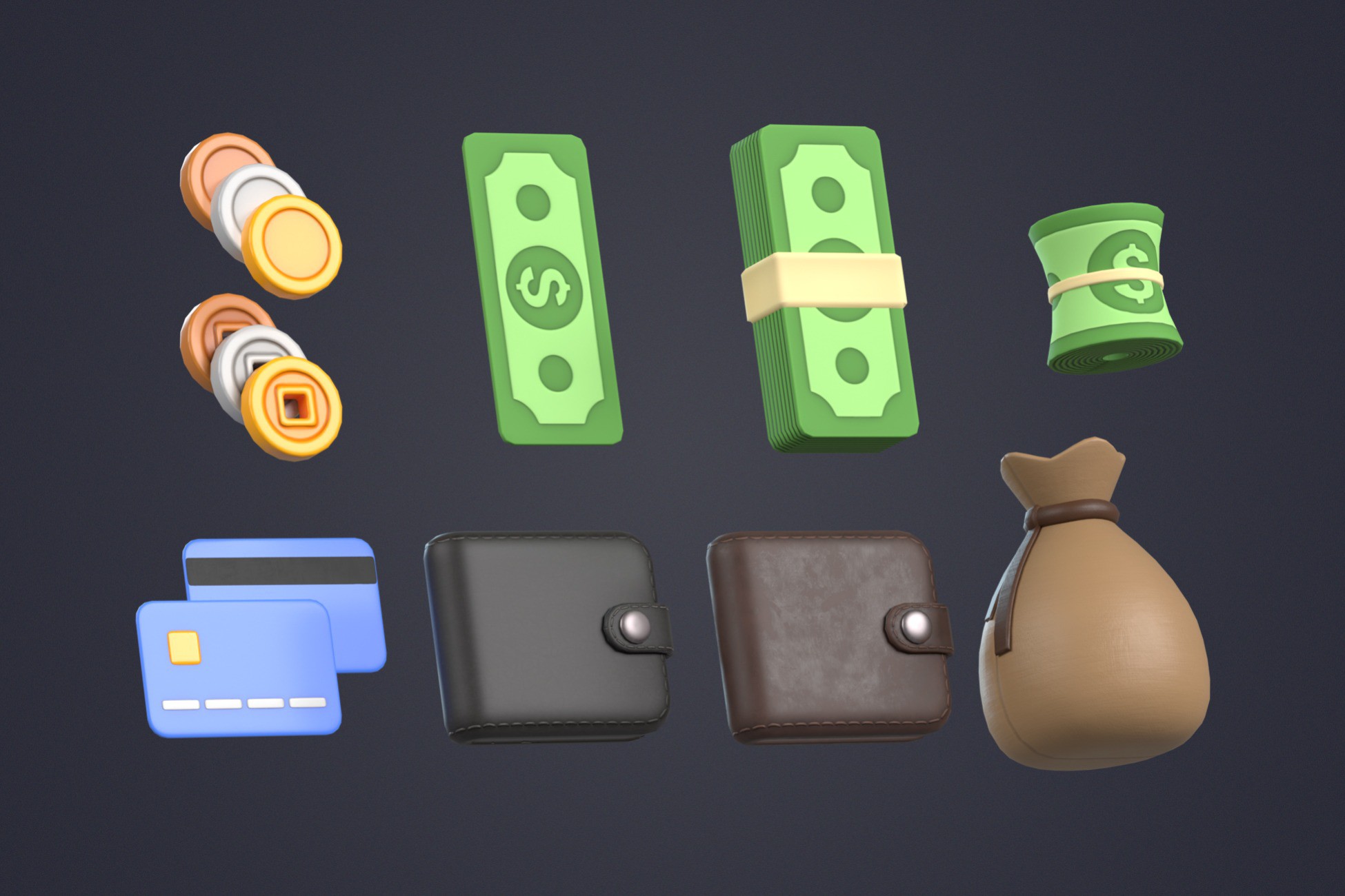 Cartoon Money Pack | 3D Props | Unity Asset Store