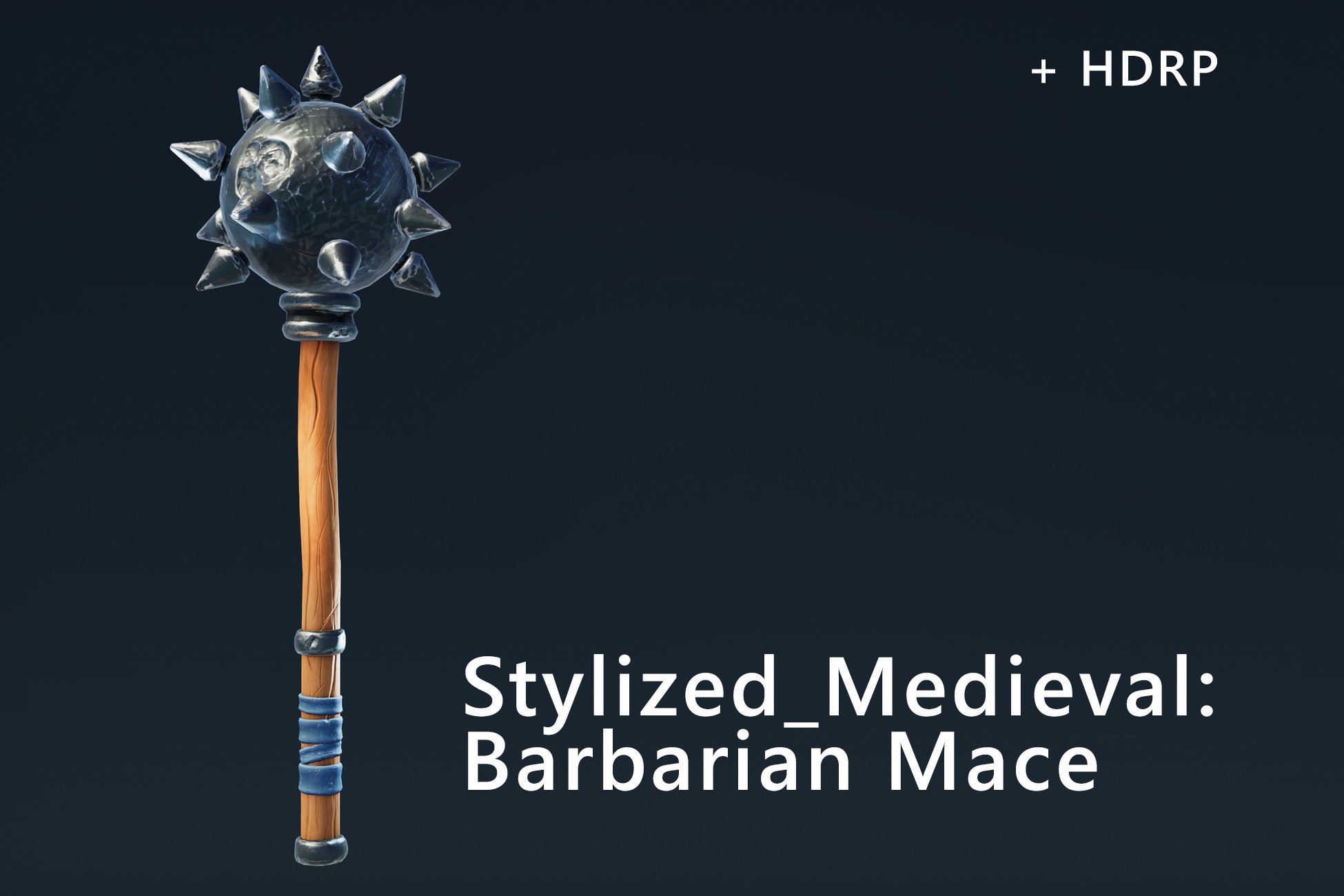 Stylized_Medieval: Barbarian Mace | 3D 무기 | Unity Asset Store