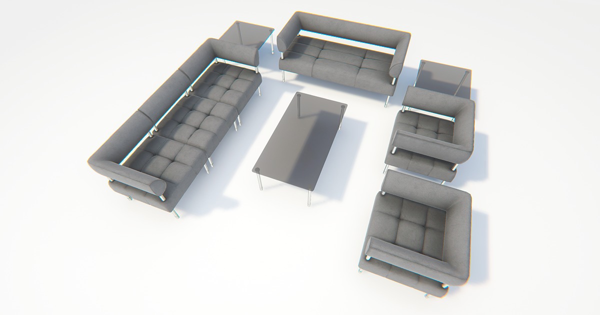 Sofa Set | 3D Props | Unity Asset Store