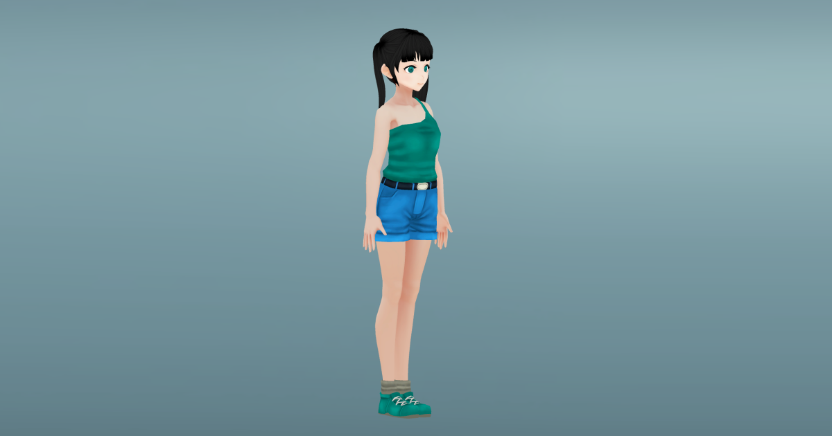 Casual 5 - Anime Girl Characters | 3D Humanoids | Unity Asset Store