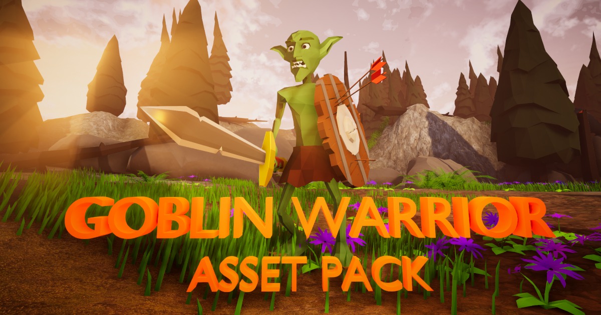 Lowpoly Goblin Warrior Asset Pack | 角色 | Unity Asset Store