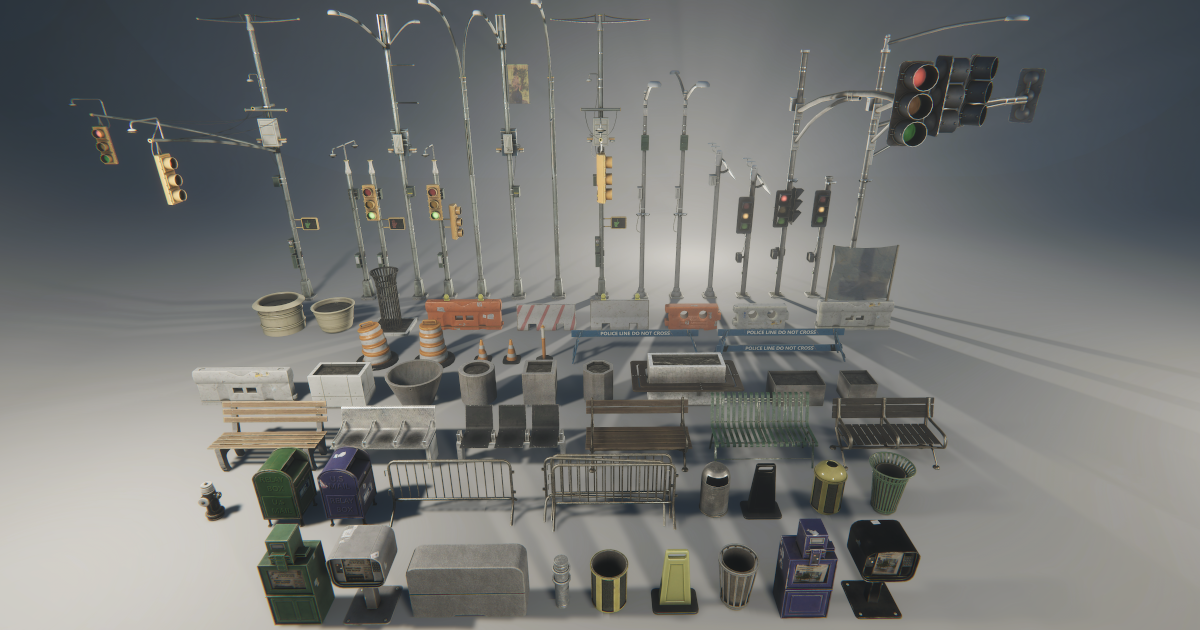 Mega Props: Urban | 3D Exterior | Unity Asset Store