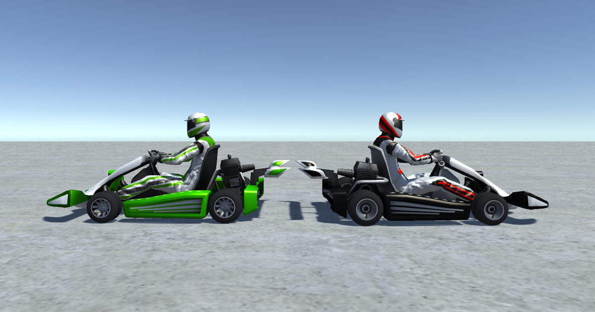 2 Low Poly Karts With Player Pack 30 | 3D Land | Unity Asset Store