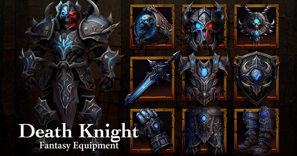 Fantasy Equipment: Death Knight | 2D Icons | Unity Asset Store