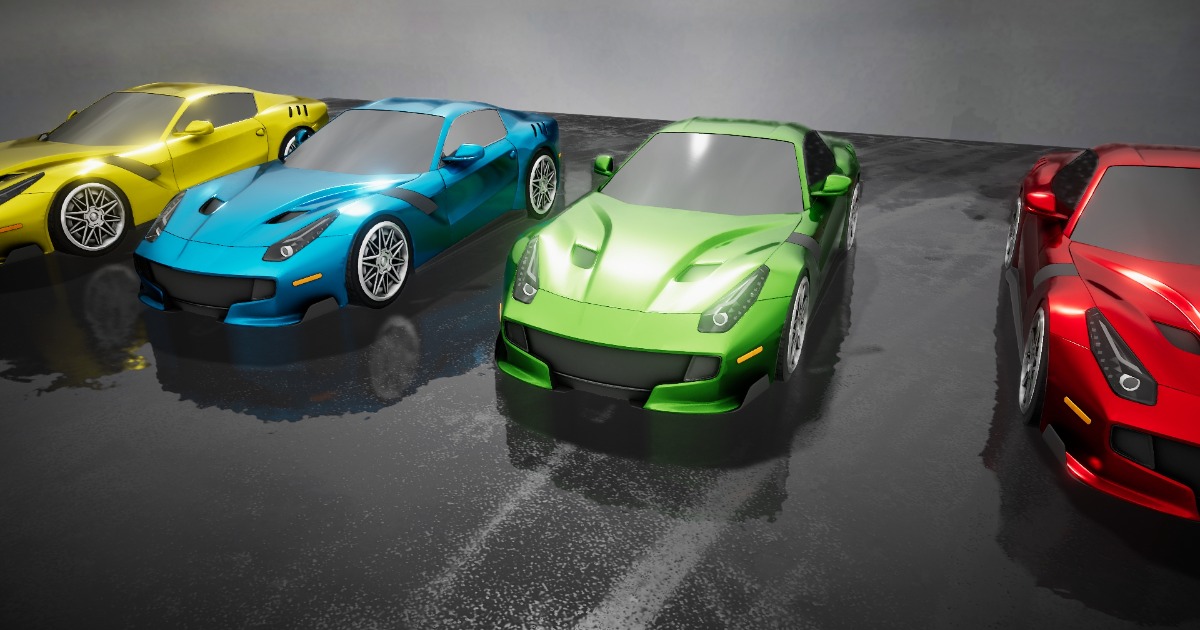 Sport Car Free 4 | 3D Land | Unity Asset Store