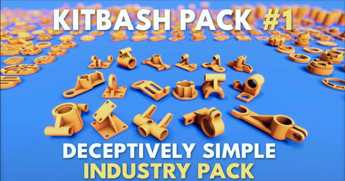 Simple Industry Kitbash #2 | 3D Industrial | Unity Asset Store