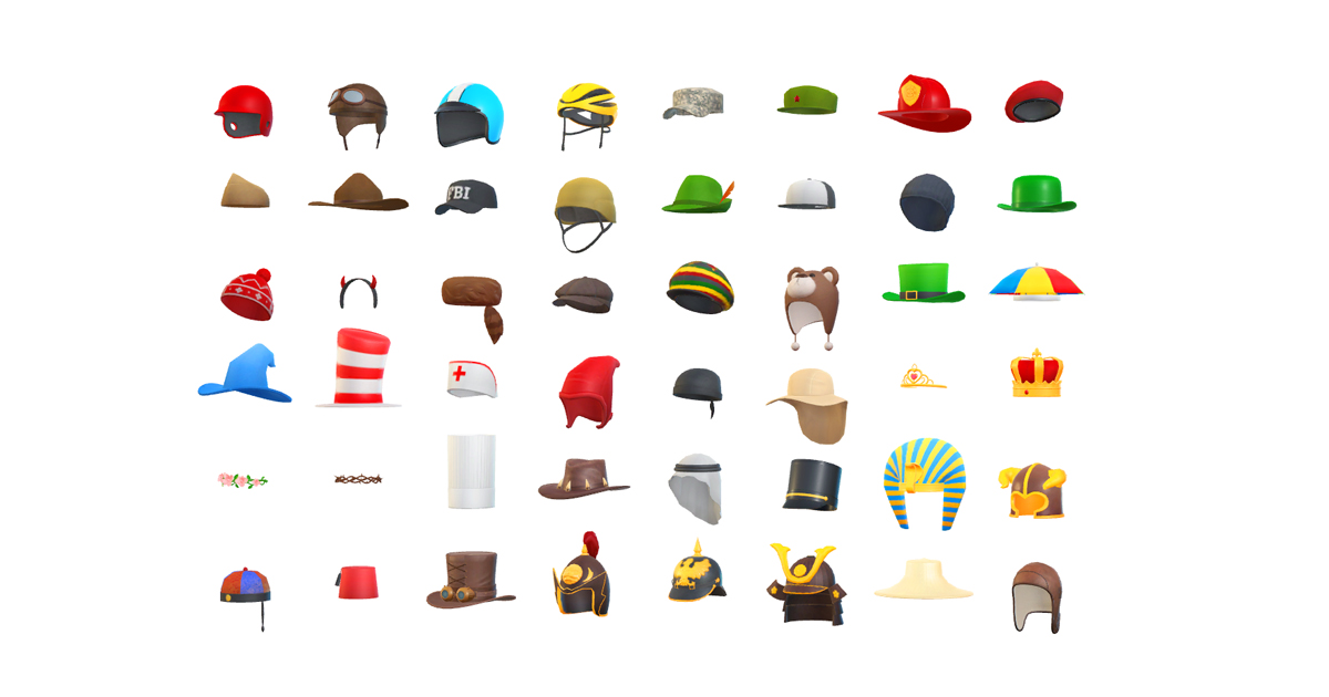 Cartoon Hats Pack Vol. 2 | 3D Clothing | Unity Asset Store