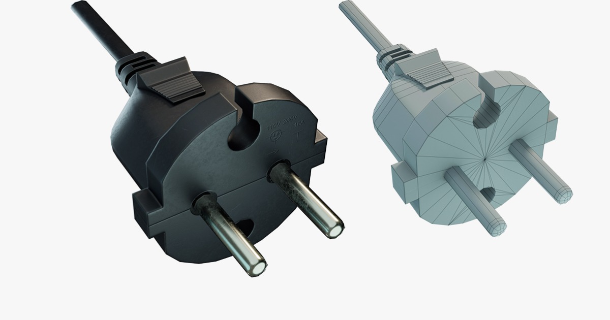 European Electrical Plug Type C | 3D 전자제품 | Unity Asset Store