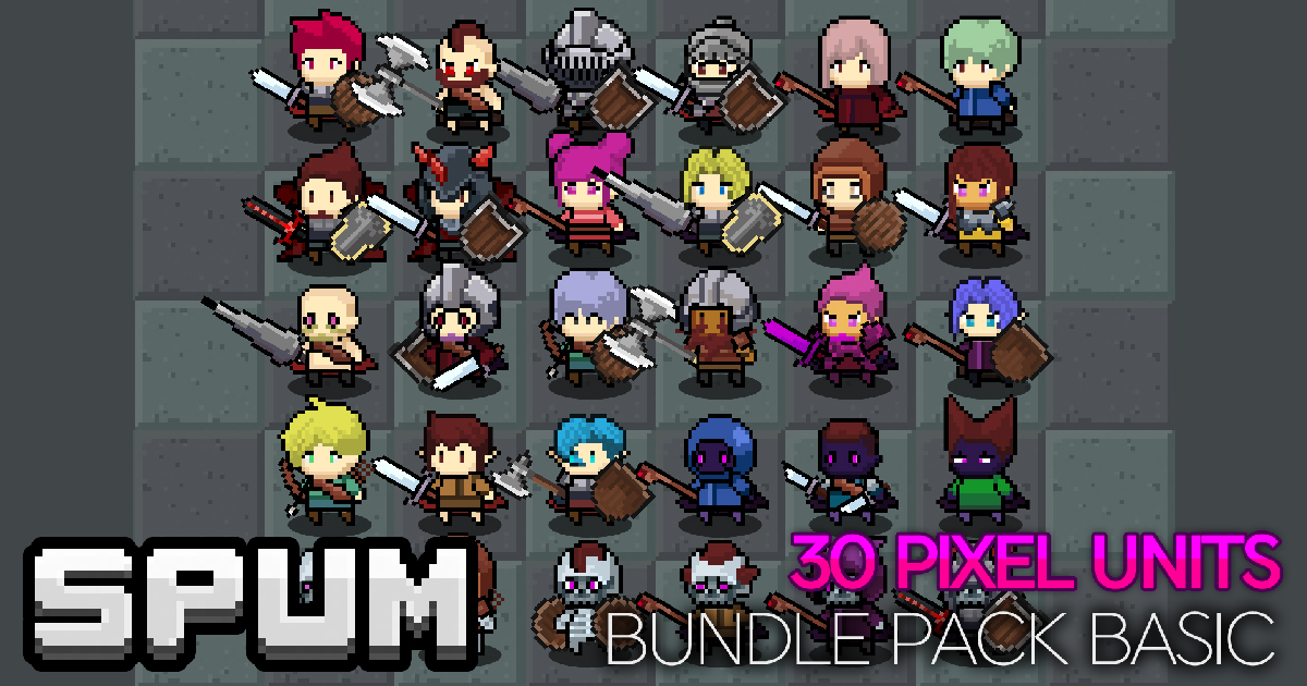 Pixel Units - SPUM Bundle Pack Basic | 2D Characters | Unity Asset Store
