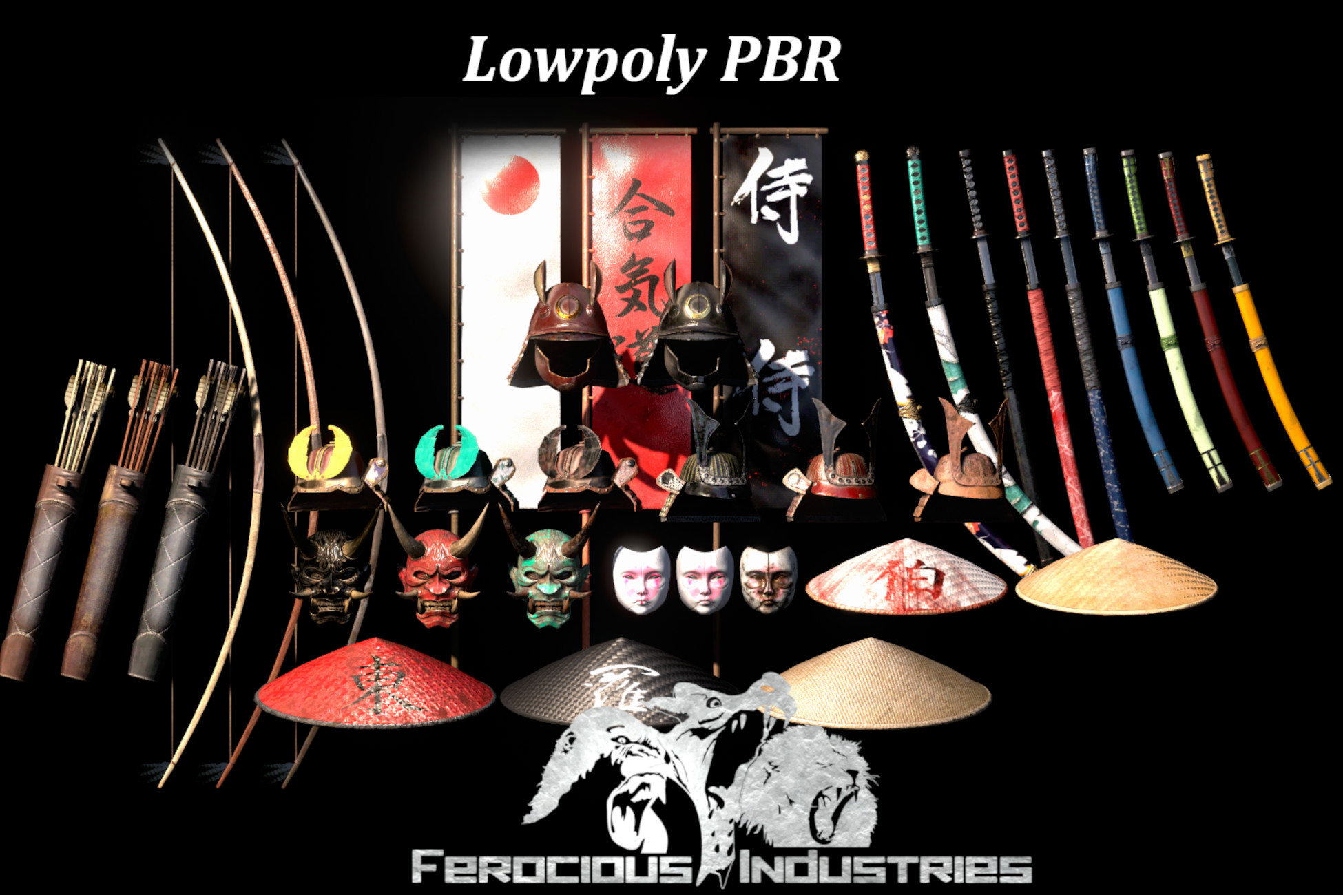 PBR Samurai Gear Pack | 3D Props | Unity Asset Store