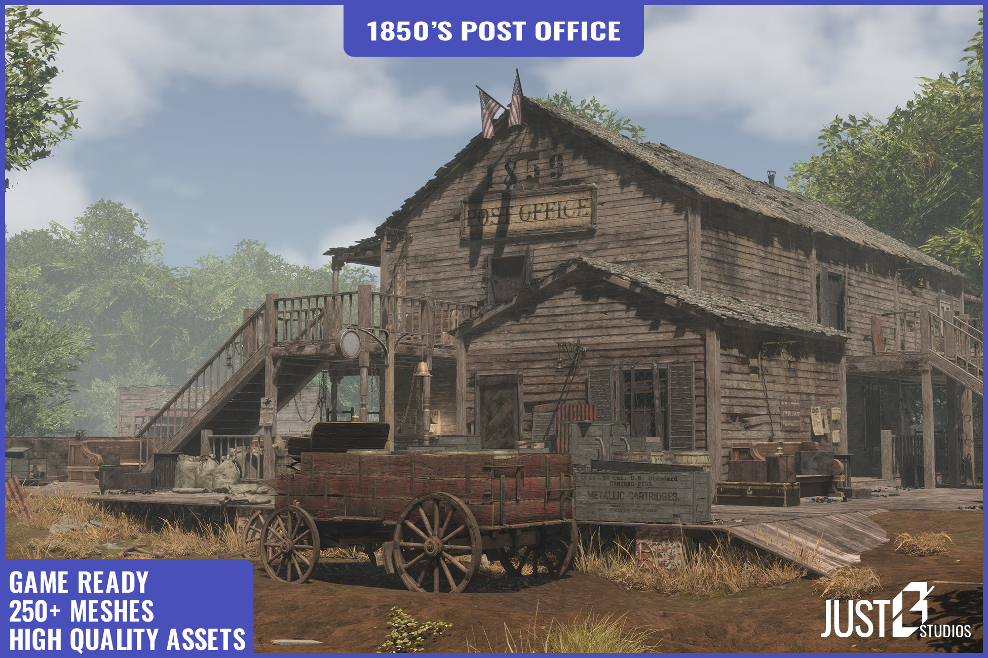 1850s Post Office Environment (Medieval,Abandoned,Village) by JustBStudios
