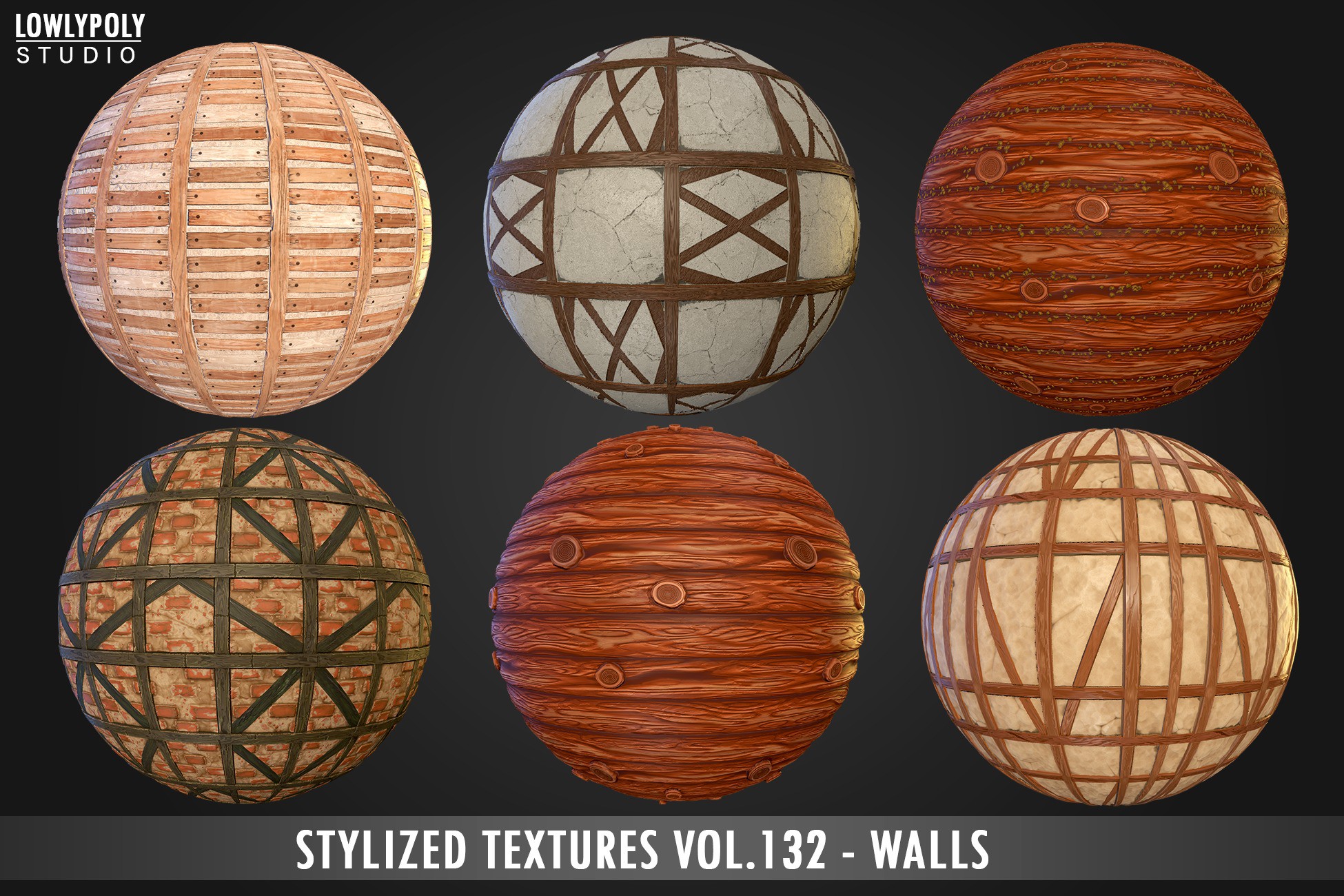 Walls Vol.132 - Stylized Textures | 2D Textures & Materials | Unity ...