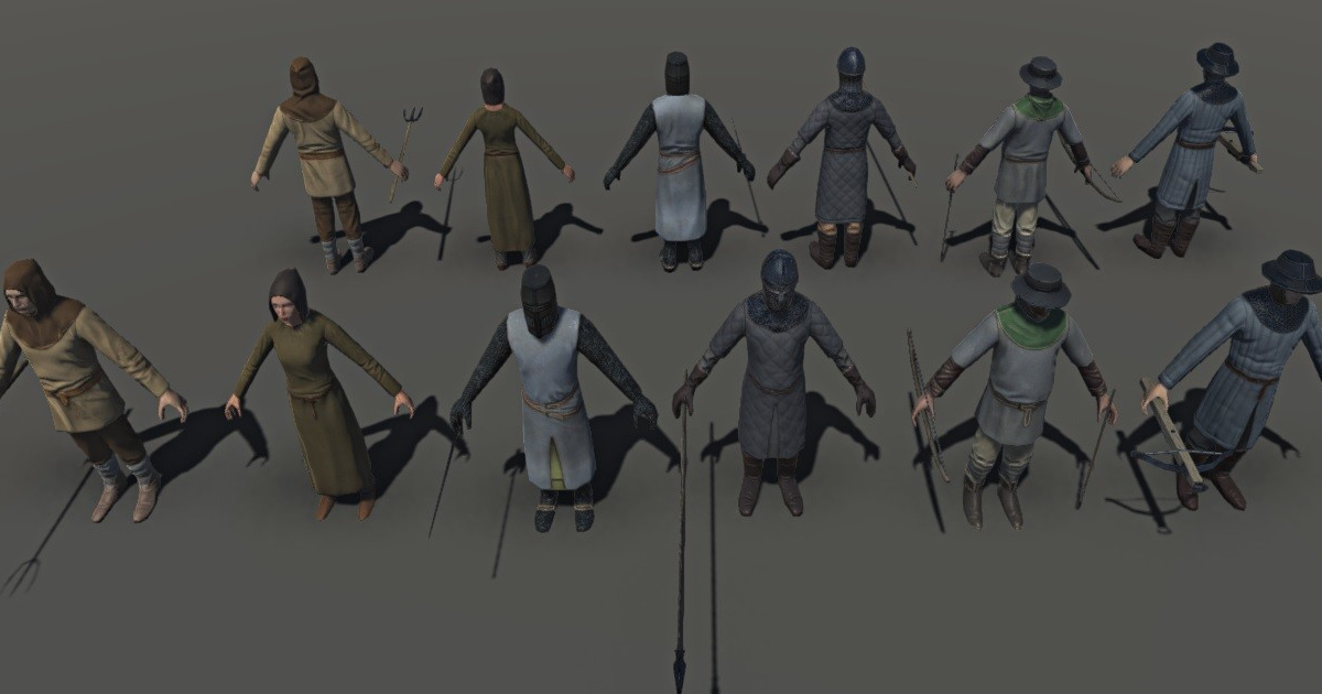 lowpoly medieval characters | Characters | Unity Asset Store
