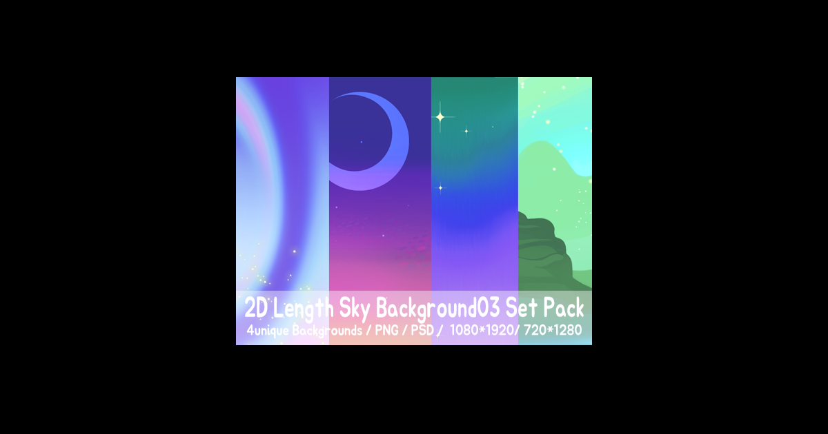 2D Length Sky Background03 Set Pack | 2D Environments | Unity Asset Store