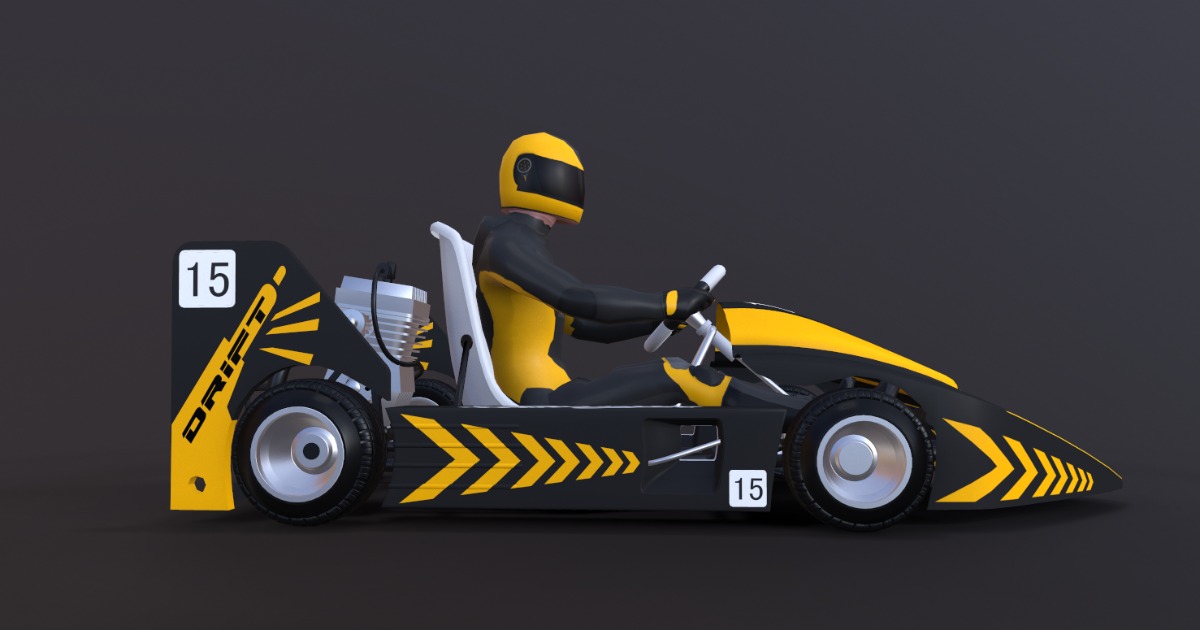 4 Low Poly Karts With Player Pack 3 | 3D Land | Unity Asset Store