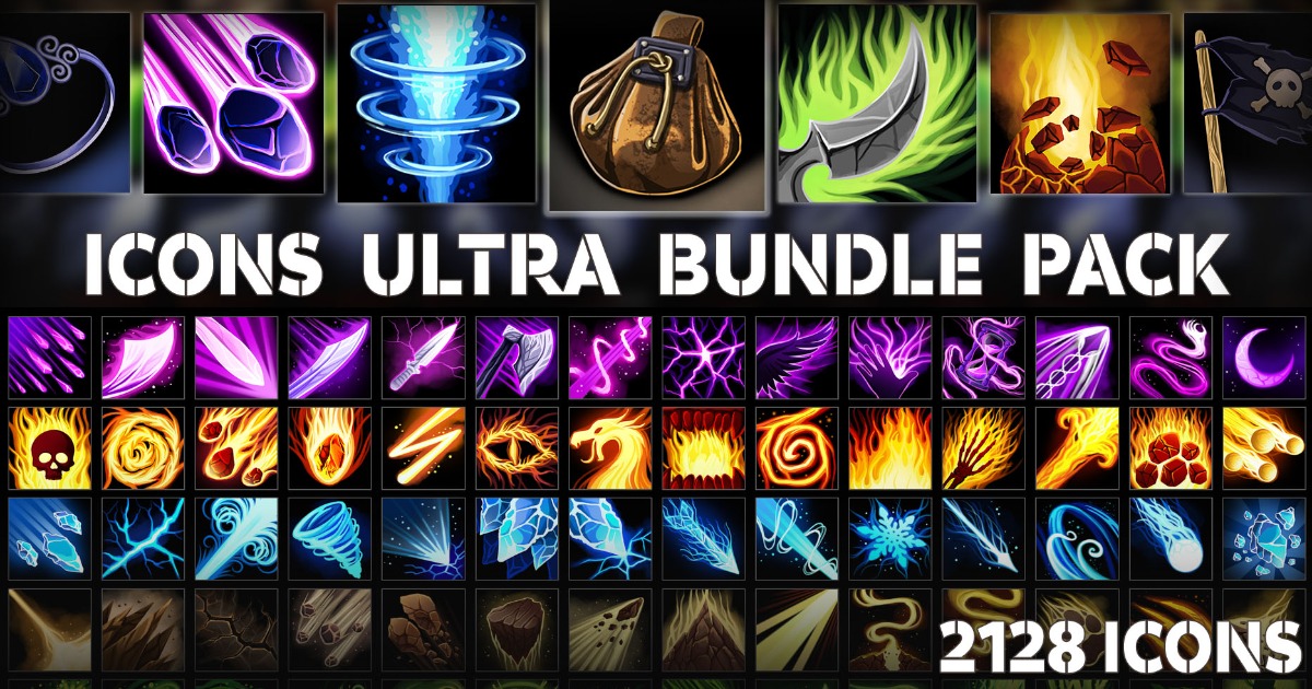 Icons Ultra Bundle Pack | 2D Icons | Unity Asset Store