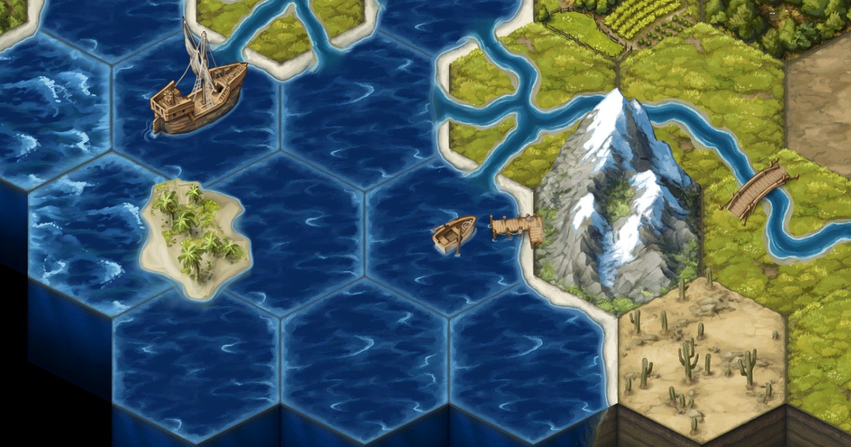 Hex Rivers, Coasts, Seas: Painted 2D Terrain | 2D Tiles | Unity Asset Store