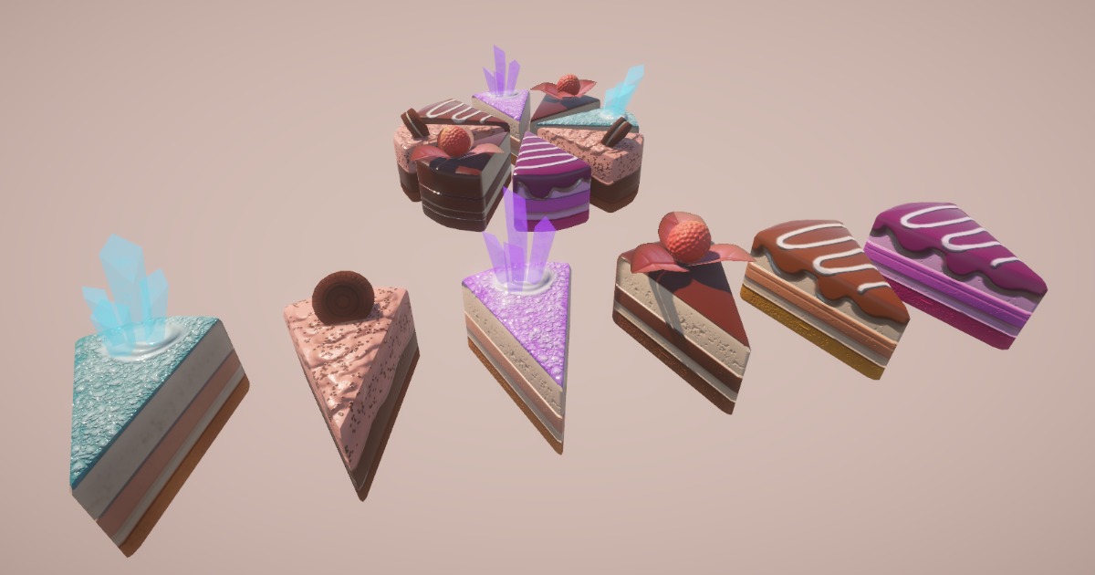 Stylized Cakes Pack | 3D Food | Unity Asset Store