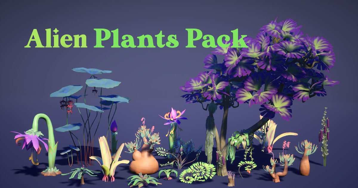 Alien Plant Pack | 3D Plants | Unity Asset Store