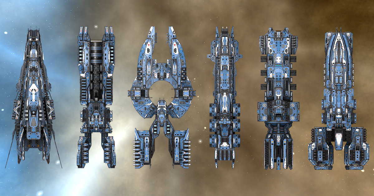 2D Capital Ships Collection I | 2D 环境 | Unity Asset Store