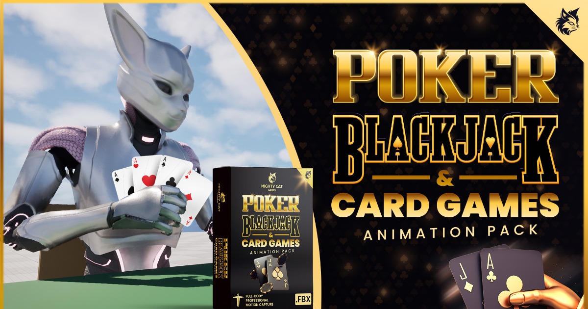 Poker Blackjack and Card Games Animation Pack | 3D Animations | Unity ...
