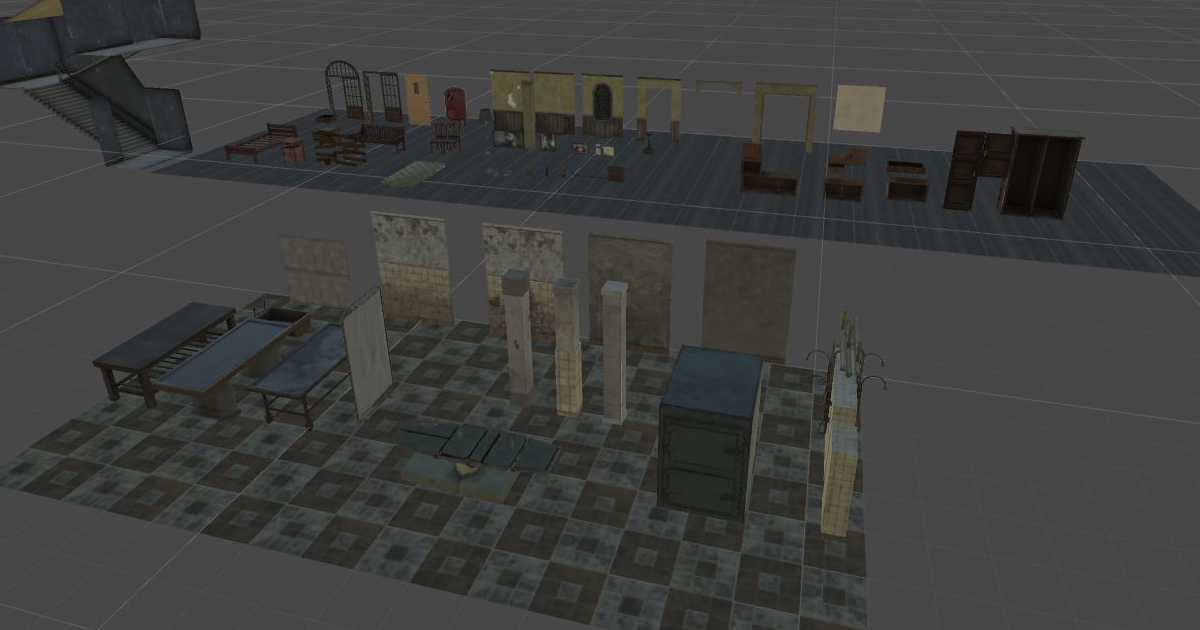 Mobile Horror Hospital level pack | 3D Environments | Unity Asset Store