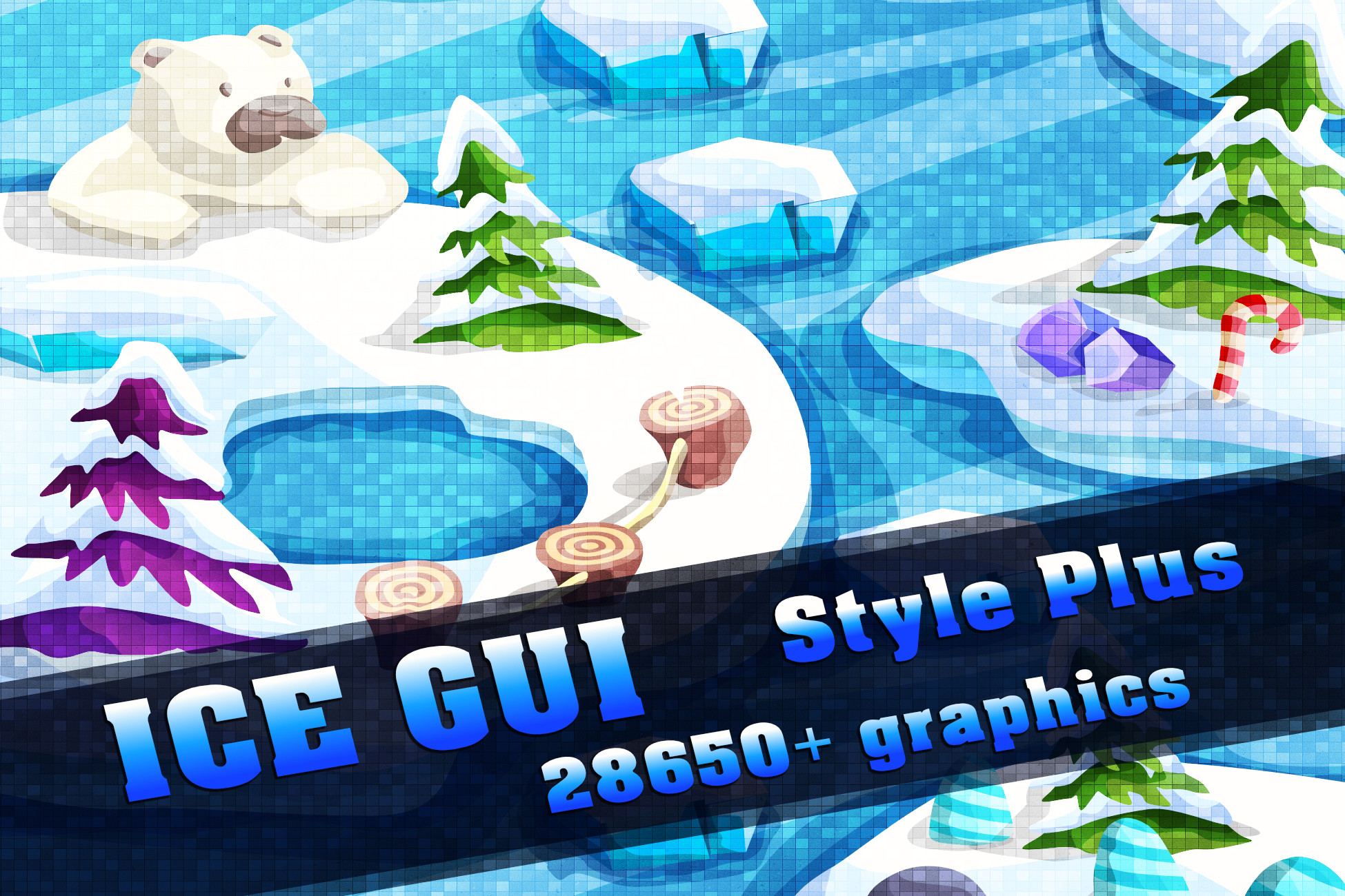 Winter Ice GUI - Style Plus Pack | 2D GUI | Unity Asset Store