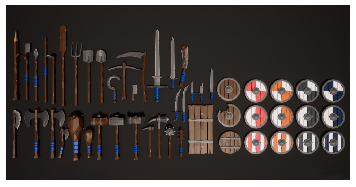 Low Poly Fantasy: Weapons Pack | 3D Weapons | Unity Asset Store